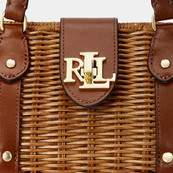 Lauren Ralph Lauren | Bags | Lauren Ralph Lauren Rattan Medium Lilly | Poshmark